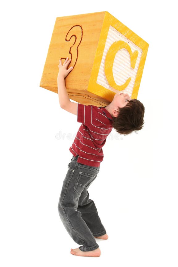 Alphabet Blocks Boy with Letter C Stock Image - Image of alpha ...