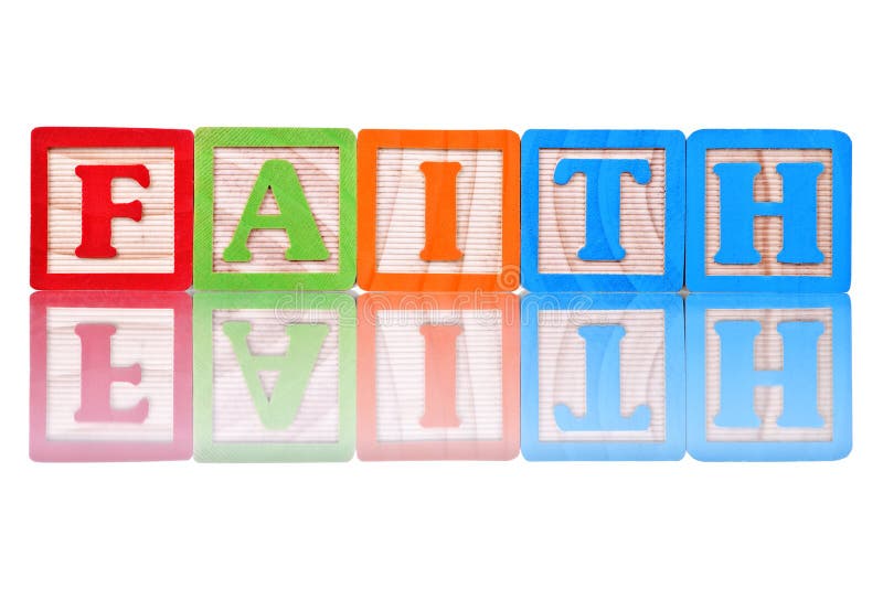 Faith Letter Blocks 1 stock photo. Image of education - 7911434