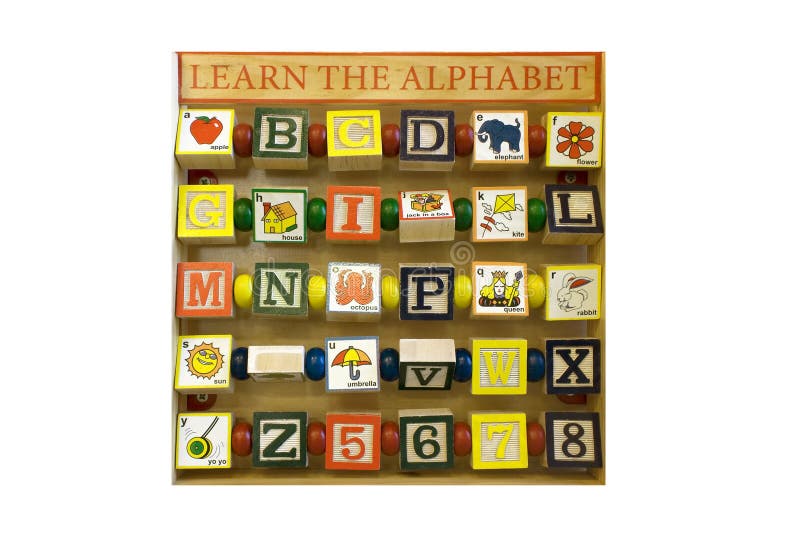 Alphabet Blocks; Learn The Alphabet Stock Photo - Image of text ...