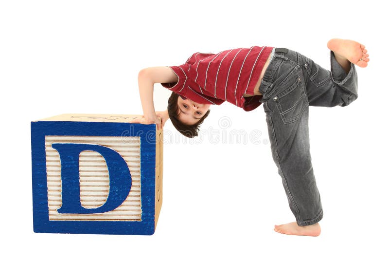 Alphabet Blocks Boy with Letter C Stock Image - Image of alpha ...