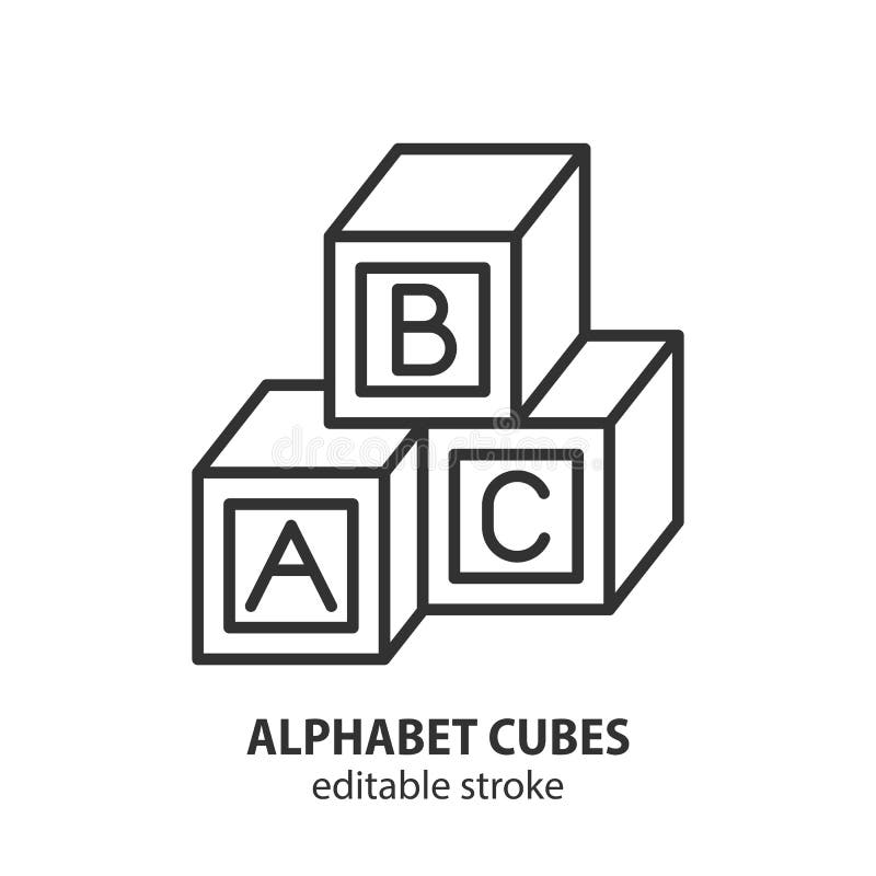 Wooden Alphabet Cubes Blocks Stock Illustrations – 781 Wooden Alphabet ...