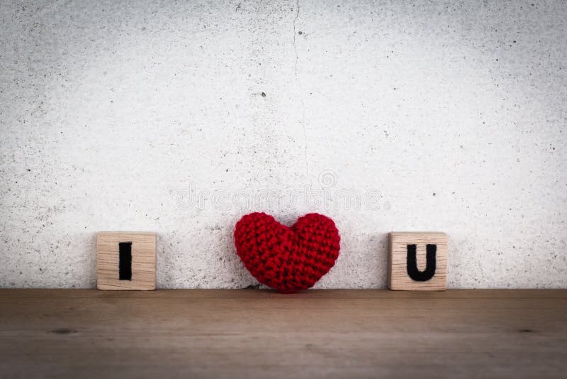 Alphabet Blocks and Red Heart Shaped Silk Stock Image - Image of life ...