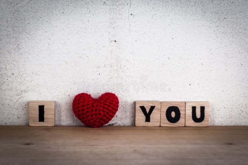 Alphabet Blocks and Red Heart Shaped Silk Stock Image - Image of white ...