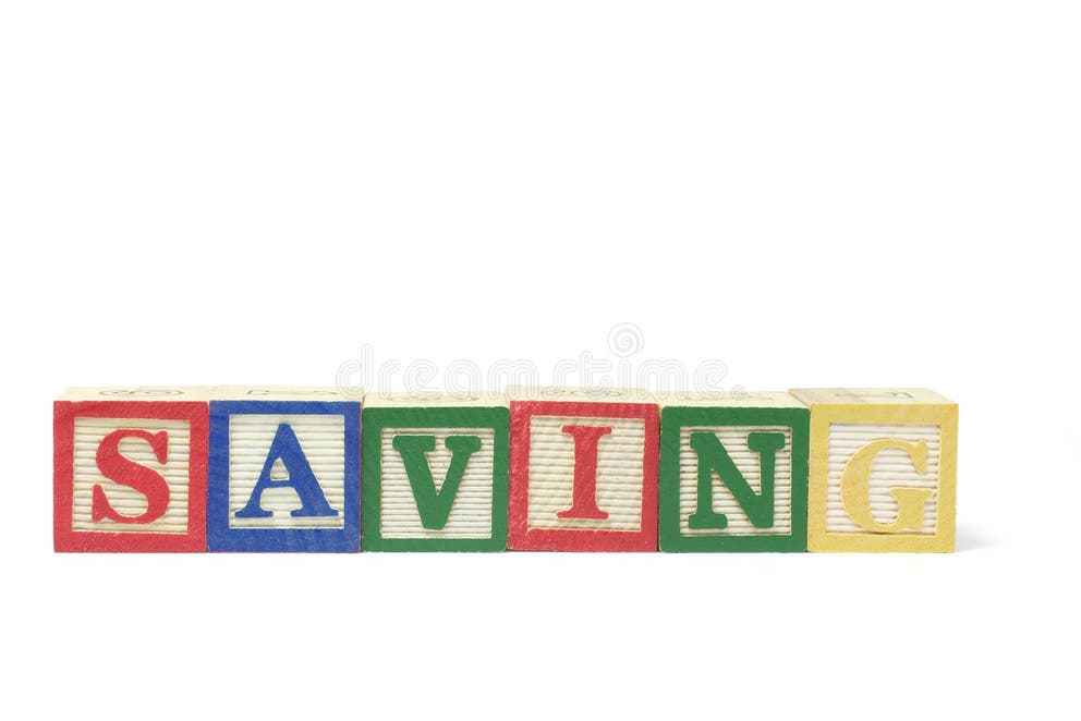 Alphabet Blocks - Saving stock photo. Image of educational - 3062652