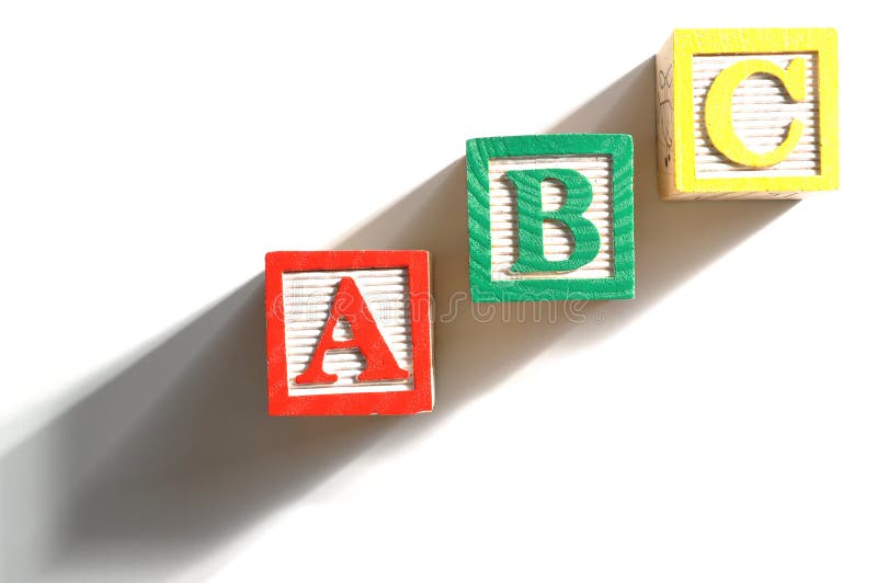 Easy ABC Blocks stock image. Image of educate, kindergarten - 15415031