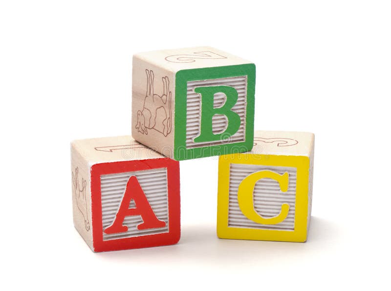 Alphabet blocks stock photo. Image of childhood, cube - 68244908