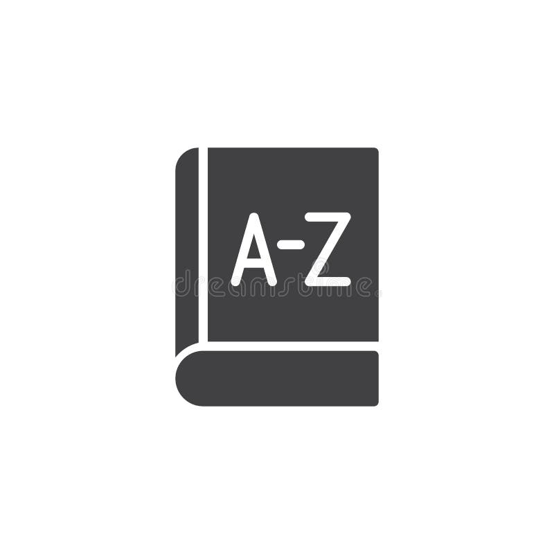 Alphabet book vector icon stock vector. Illustration of logo - 114898574