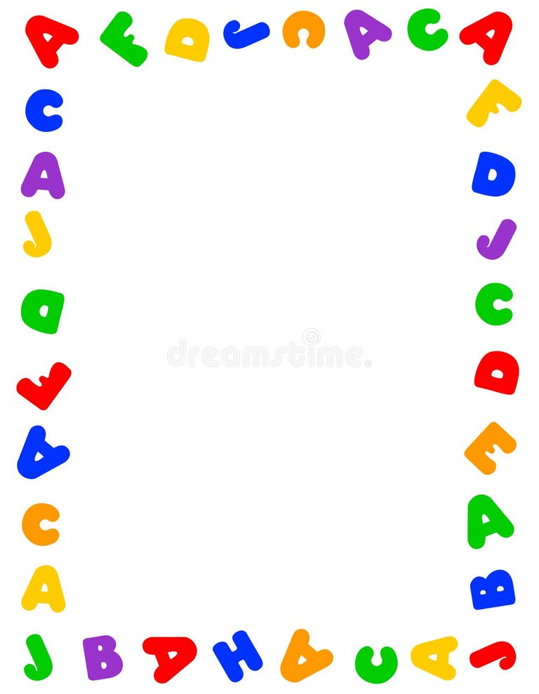 Alphabet Border Stock Illustrations – 21,710 Alphabet Border Stock ...