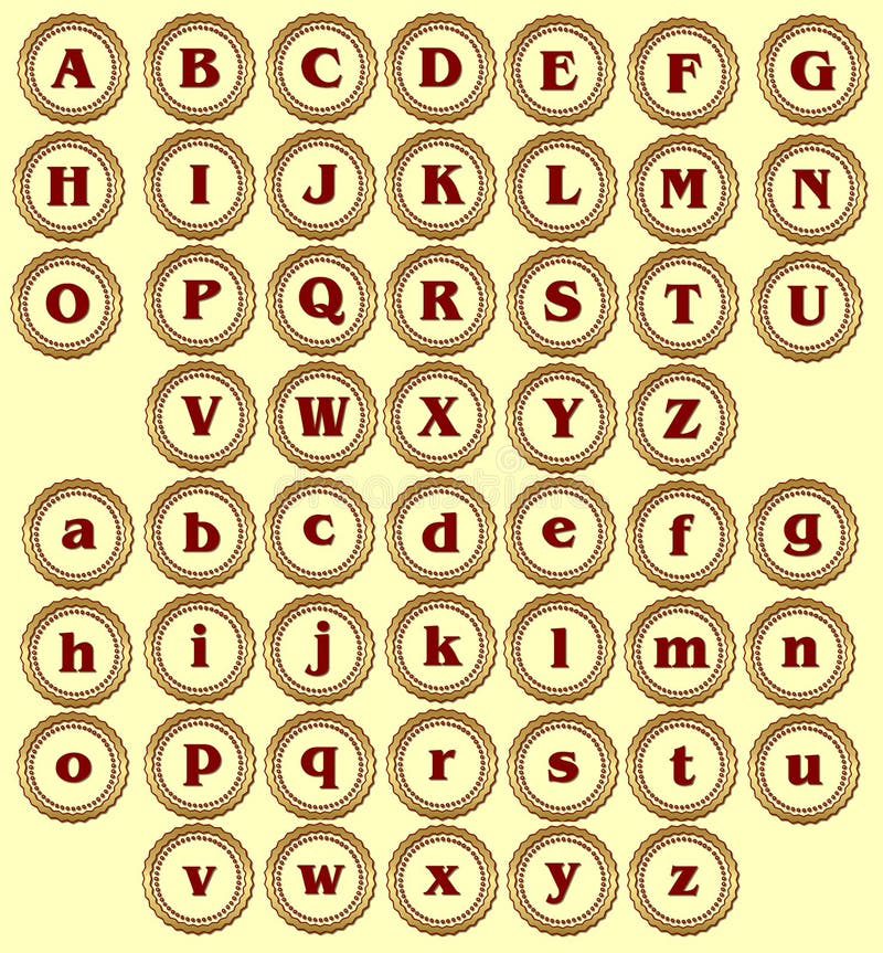 Alphabet Button Picture. Image: 5994388