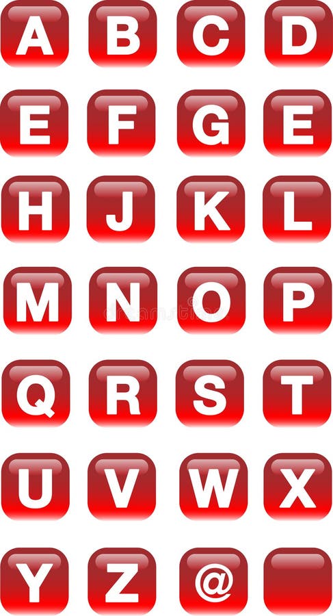 Alphabet buttons stock illustration. Illustration of collection - 3177000