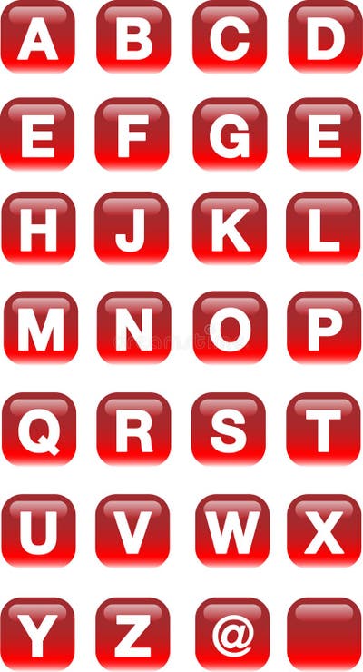 Alphabet buttons stock illustration. Illustration of collection - 3177000