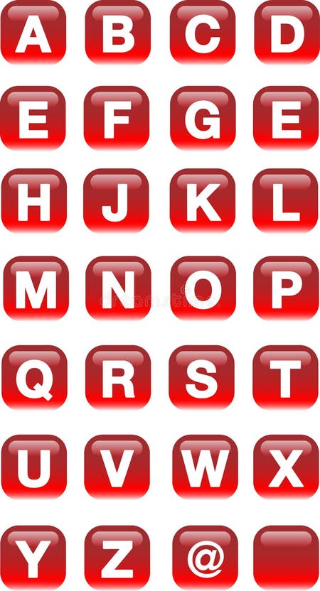 Alphabet buttons stock illustration. Illustration of collection - 3177000