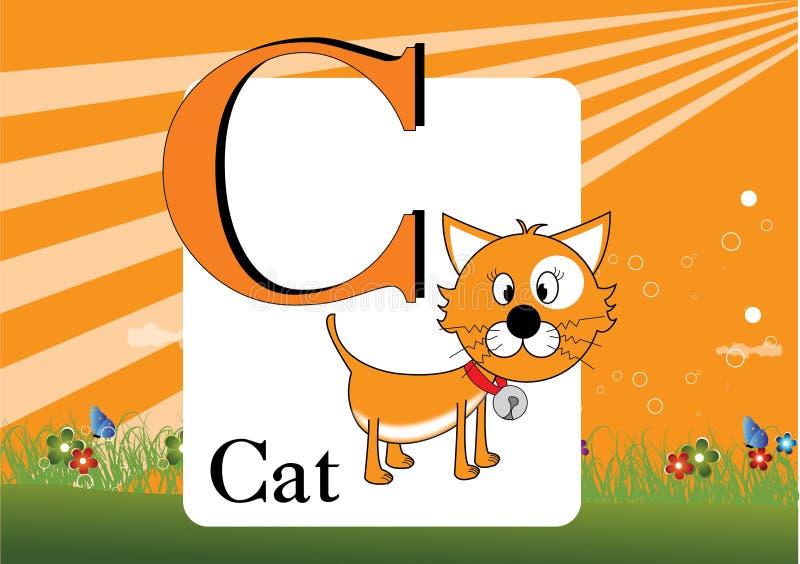 Cat stock vector. Illustration of typographics, design - 21446287