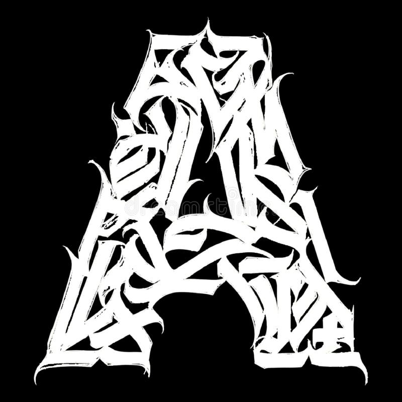 Alphabet Calligraffiti Letter Stock Illustrations – 26 Alphabet ...
