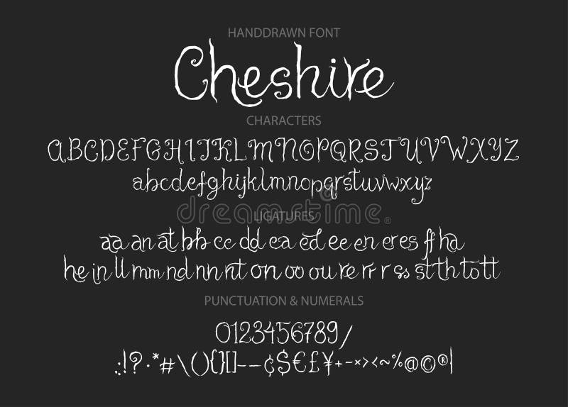 Alphabet calligraphy signs stock vector. Illustration of collection ...