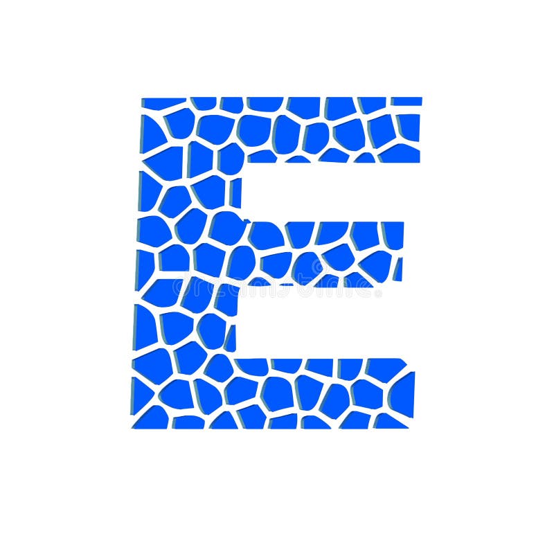 Alphabet Capital Letter D Blue 3D Abstract Texture Beautiful White ...