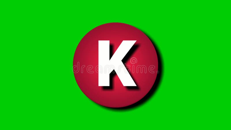 Alphabet W Capital Letter Animation Motion Graphics on Green Screen ...