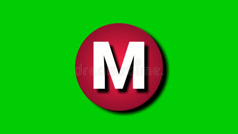 Alphabet W Capital Letter Animation Motion Graphics on Green Screen ...