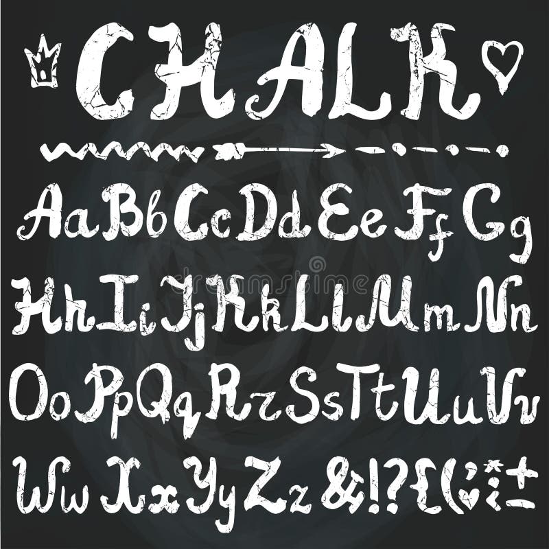 Chalkboard And Alphabet Stock Vector Illustration Of Drawing 10568708