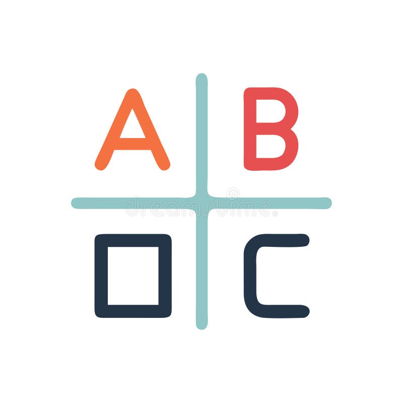 Alphabet Chart Learning Icon Stock Vector - Illustration of online ...