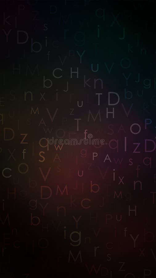 Floating Letters stock illustration. Illustration of abstract - 1359361