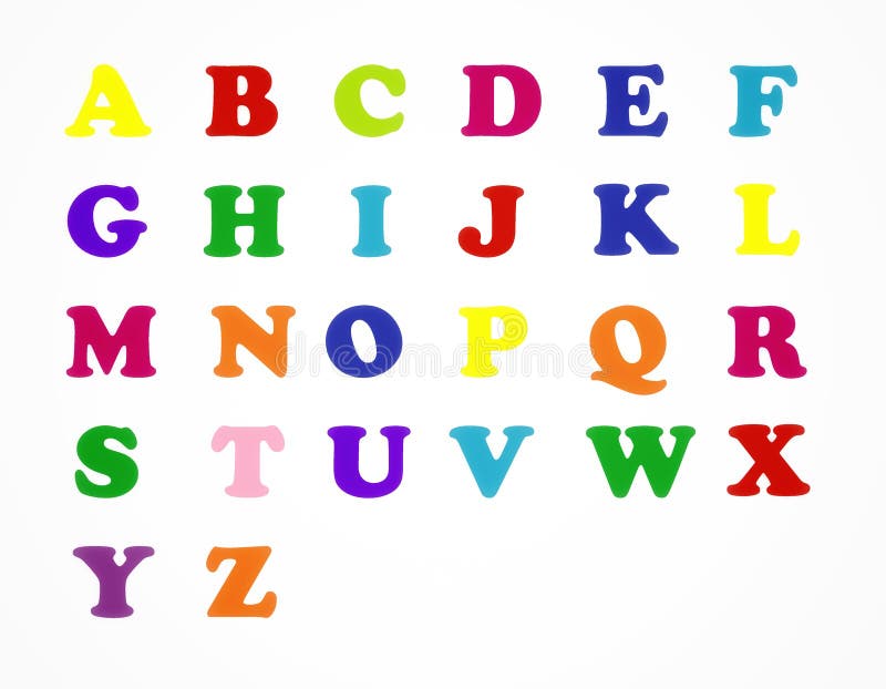 Alphabet. Colorful Alphabet Stock Illustration - Illustration of ...