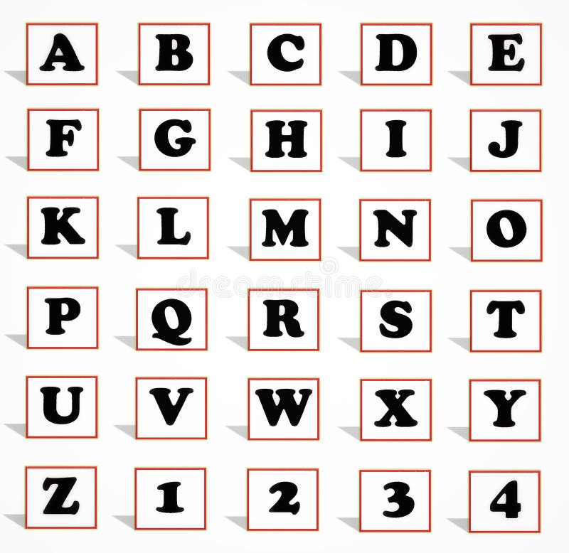 Alphabet. Colorful Alphabet for Kids Stock Illustration - Illustration ...