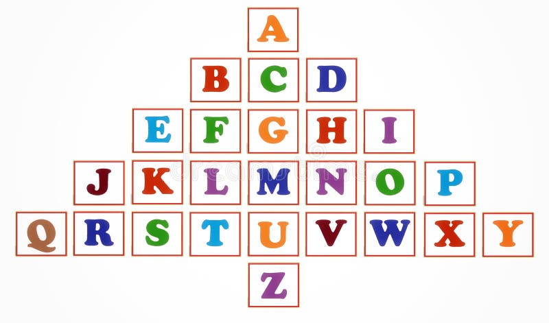 Alphabet. Colorful Alphabet. Kids Stock Illustration - Illustration of ...