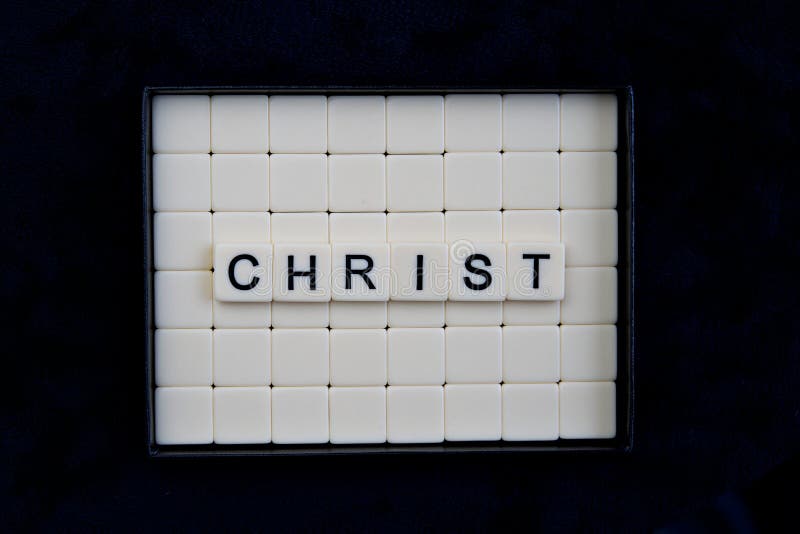Word Christ. stock image. Image of black, christ, blue - 244597667