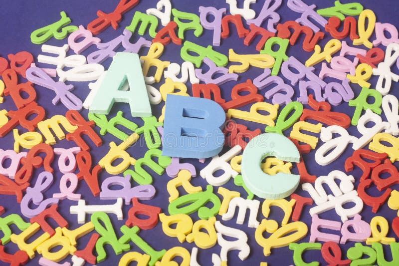 Alphabet cursive colorful stock photo. Image of lesson - 304369074