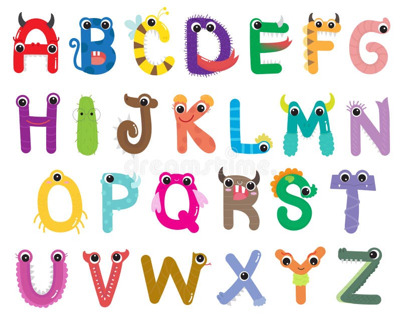 Monster Letter Clipart