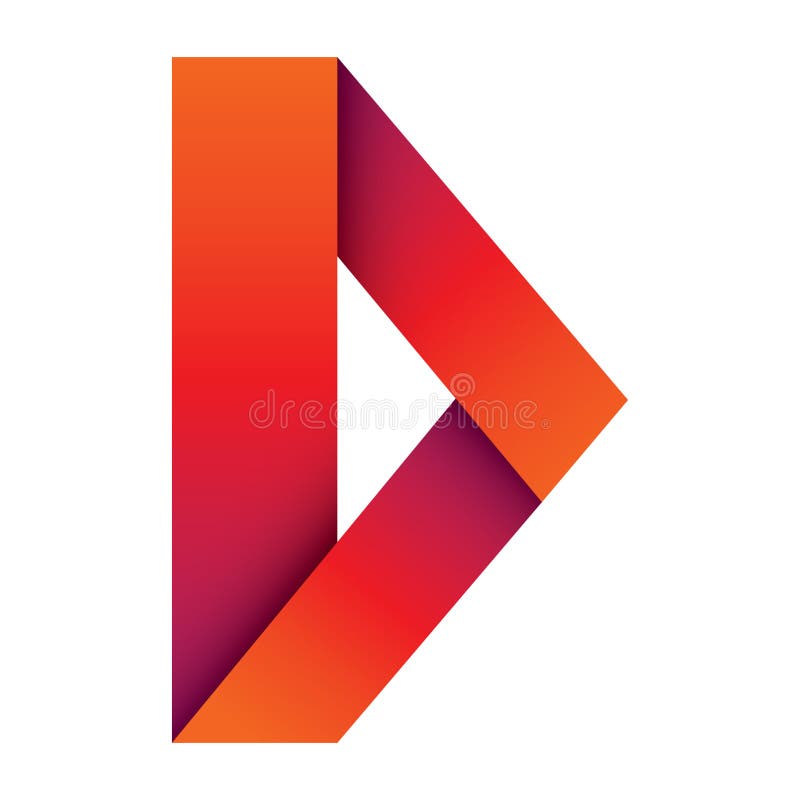 Alphabet D. Vector Illustration Decorative Design Stock Vector ...