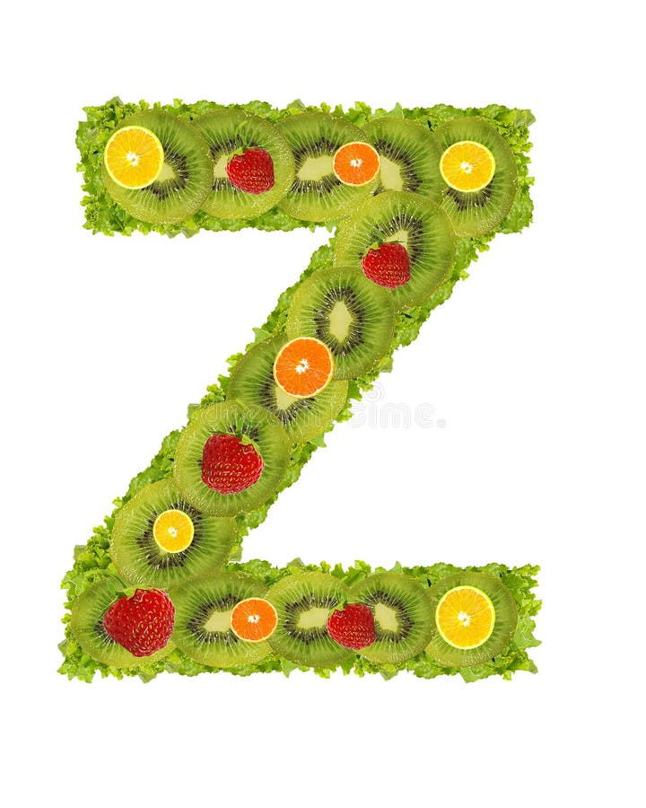 Alphabet de fruit - Z illustration stock. Illustration du lumineux ...