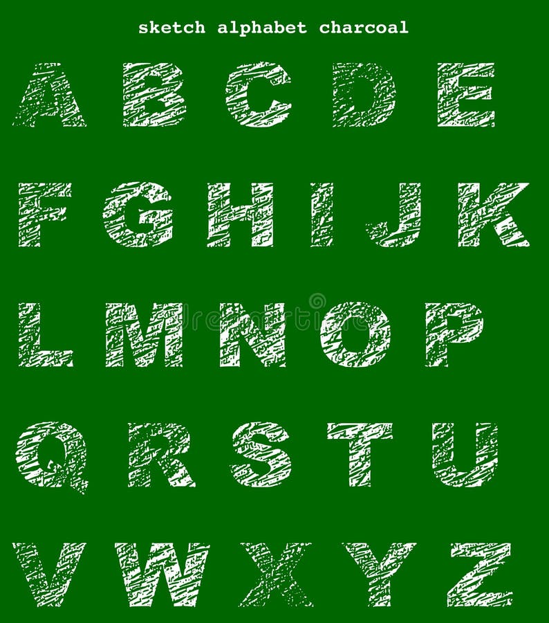 Alphabet de tableau illustration stock. Illustration du illustration ...