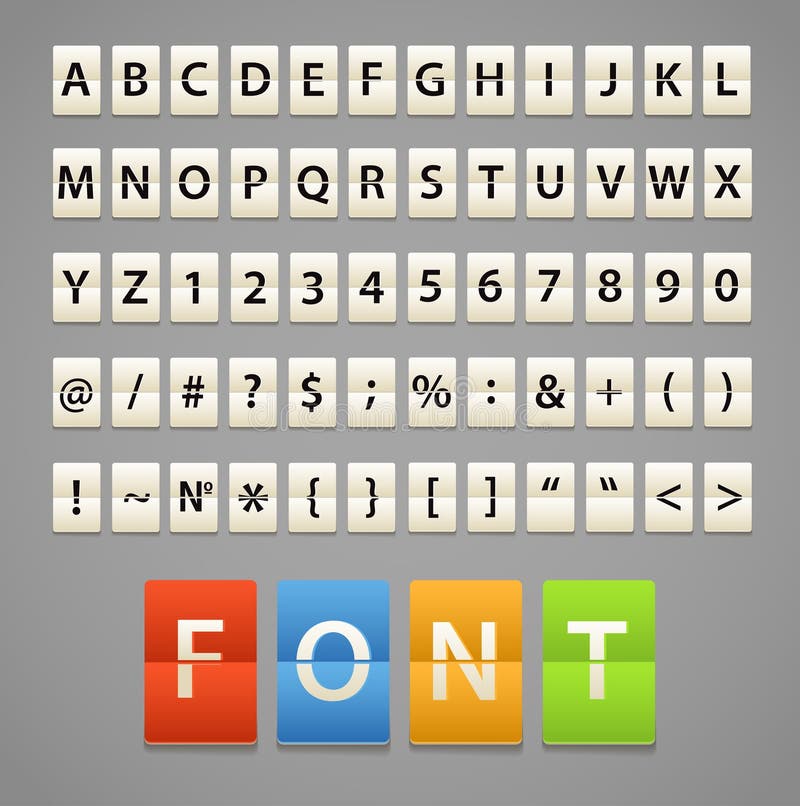 Alphabet and digits stock vector. Illustration of info - 26852007