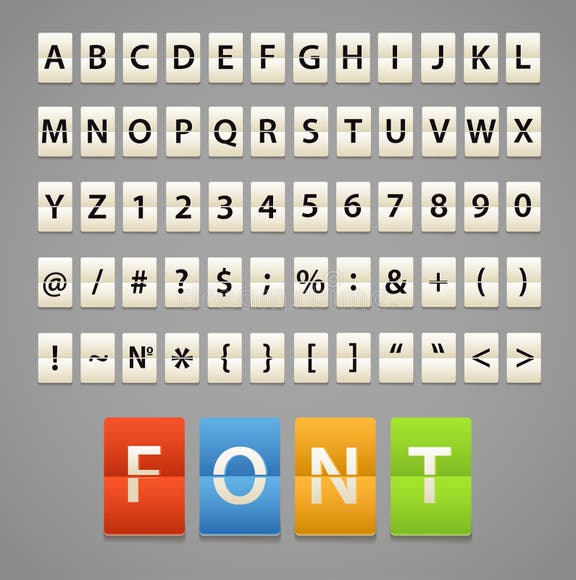 Alphabet and digits stock vector. Illustration of info - 26852007