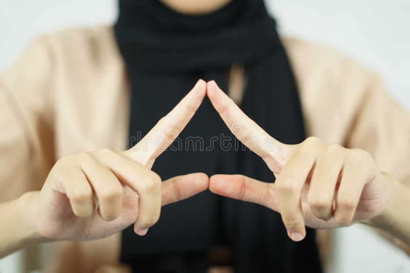 Alphabet Finger Sign for Deaf Communication Stock Photo - Image of ...