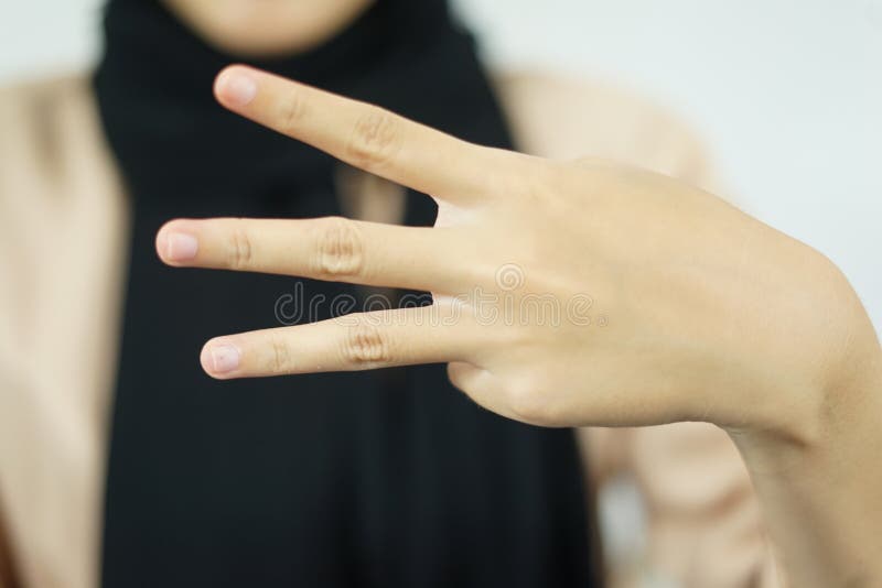 Alphabet Finger Sign for Deaf Communication Stock Image - Image of head ...