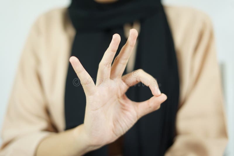 Alphabet Finger Sign for Deaf Communication Stock Image - Image of ...