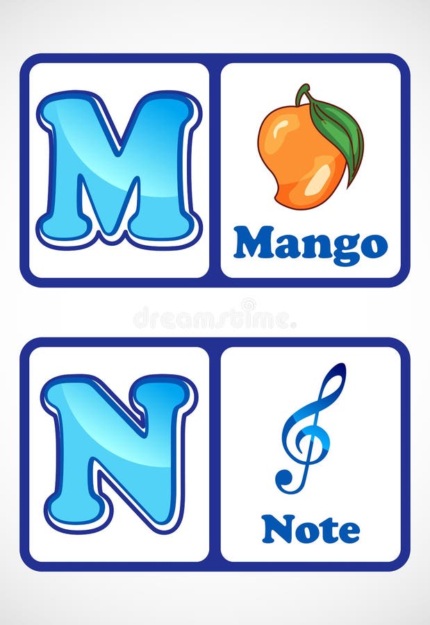 Alphabet Flashcards for Kids. Educational Preschool Learning ABC Card ...