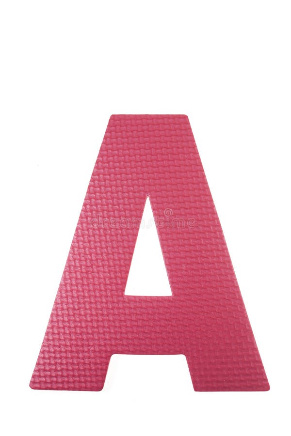 Alphabet Foam Colorful Puzzle Pieces on White Background Stock Image ...