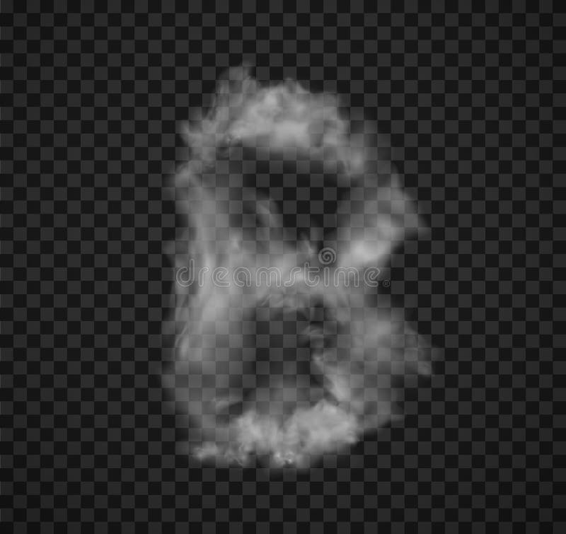 Alphabet of fog and clouds stock vector. Illustration of symbol - 356162346