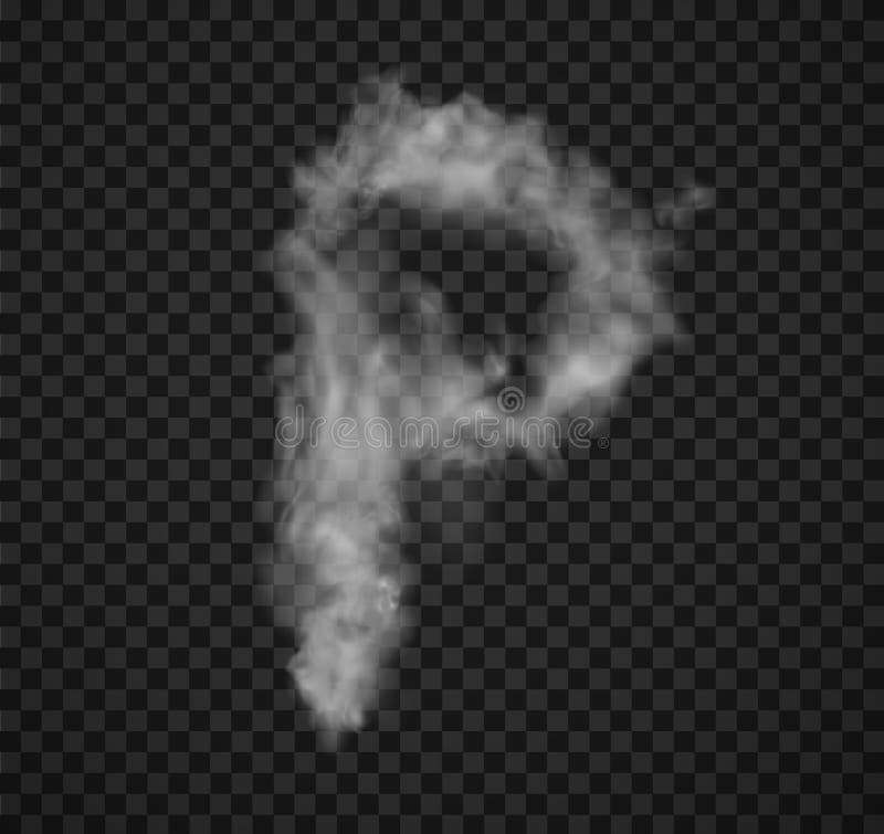 Alphabet of fog and clouds stock vector. Illustration of ghost - 357473388