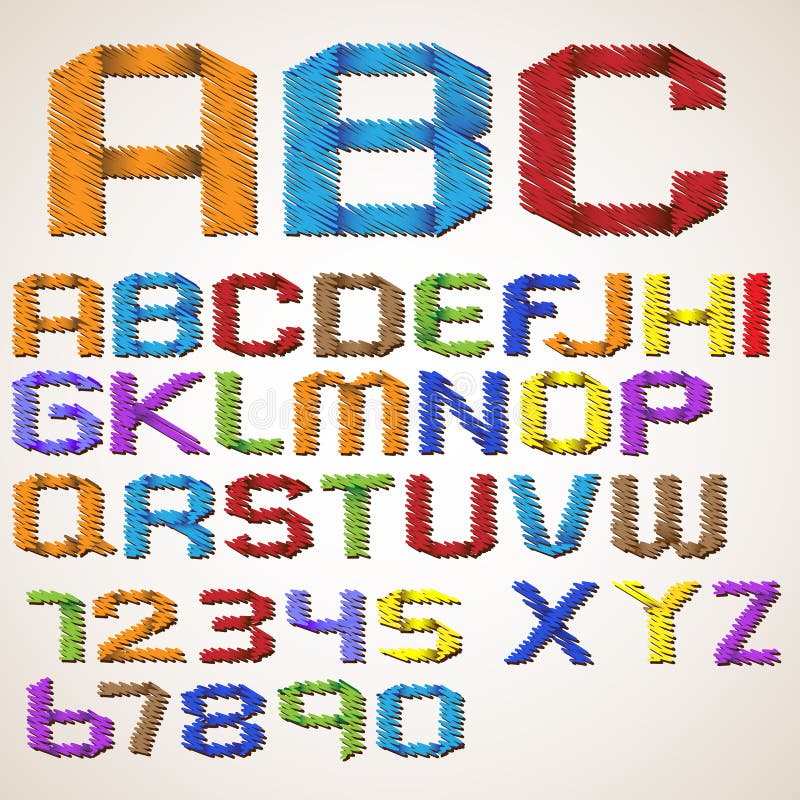 Alphabet - Half Tone stock vector. Illustration of school - 10617440