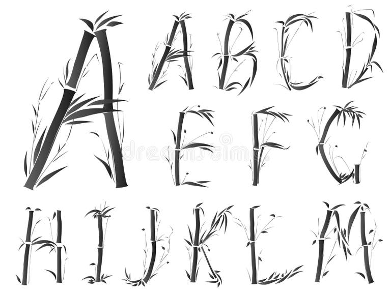 Bamboo Font Stock Illustrations – 7,995 Bamboo Font Stock Illustrations ...