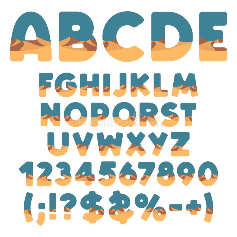 Sand Font Alphabet Stock Illustrations – 1,172 Sand Font Alphabet Stock ...