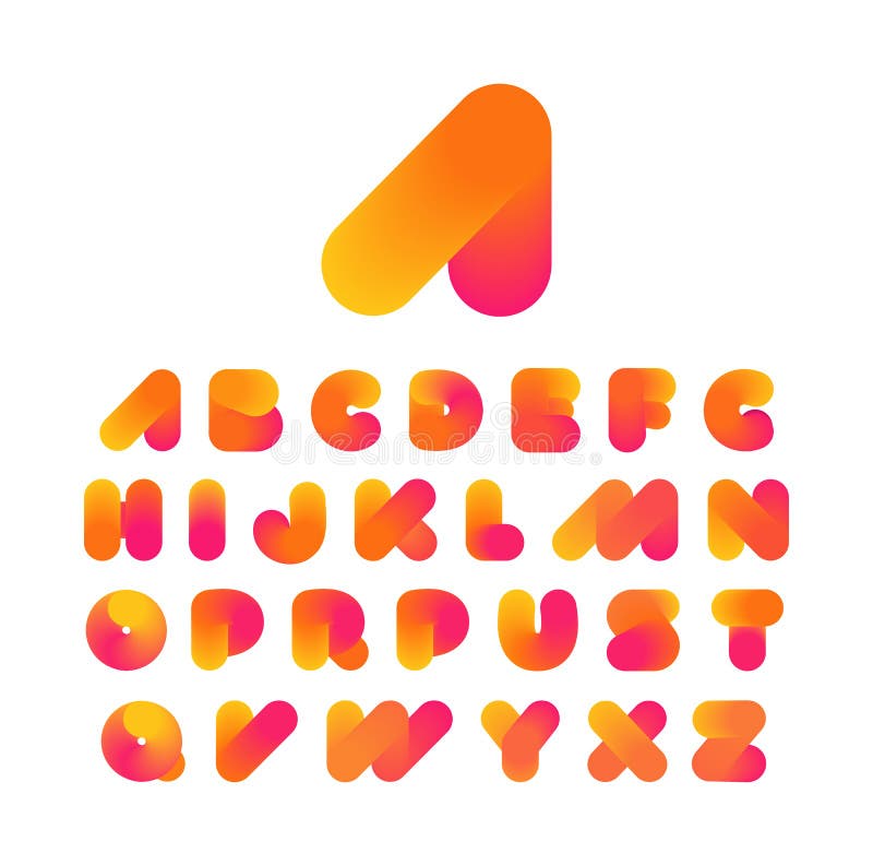 Alphabet font icon design stock illustration. Illustration of ...