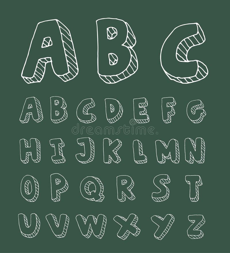 Alphabet Font - Vector Illustration Stock Vector - Illustration of ...