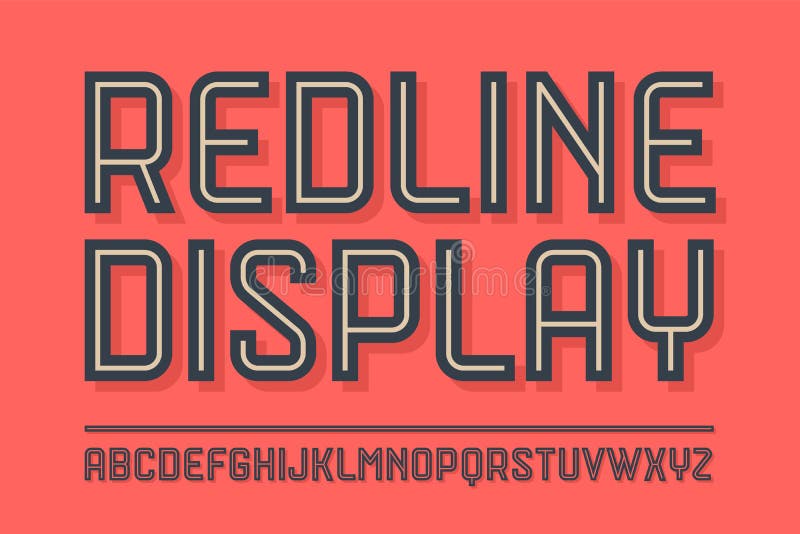 Shadow Line Alphabet Letters Stock Illustrations – 1,319 Shadow Line ...