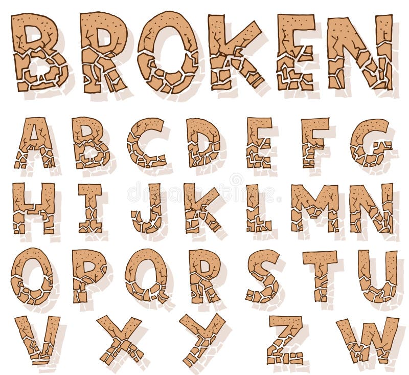 Alphabet Font Pencil Line - Vector Illustration Stock Vector ...